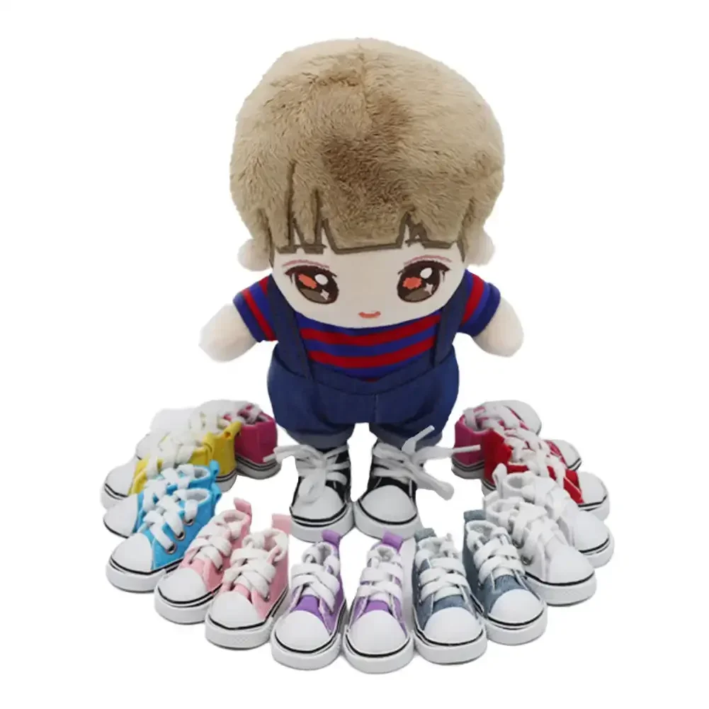 1Pair Hobbies Hand-made Canvas Shoes for Labubu Shoes Multiple Styles ...
