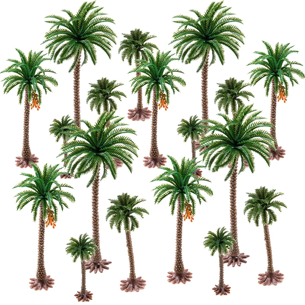 Height-6-15cm-Coconut-Palm-Tree-Model-DIY-Park-Rainforest-Train ...