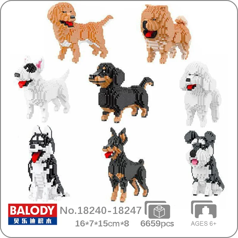 Balody-Husky-Schnauzer-Dachshund-Bull-Terrier-Poodle-Doberman-Dog-Pet ...