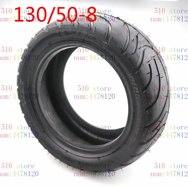 Neumático sin cámara de buena calidad, 130/50 8, para Scooter Eléctrico, motocicleta, ATV ...