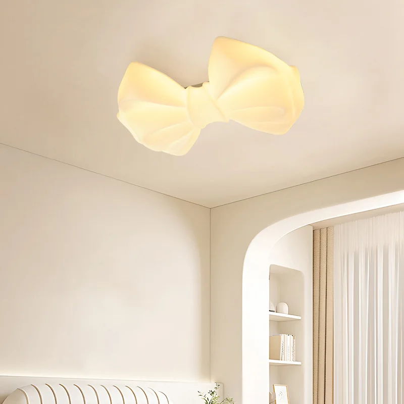 Cute-Bow-Ceiling-Lights-Little-Girl-Bedroom-Light-Warm-Romantic ...