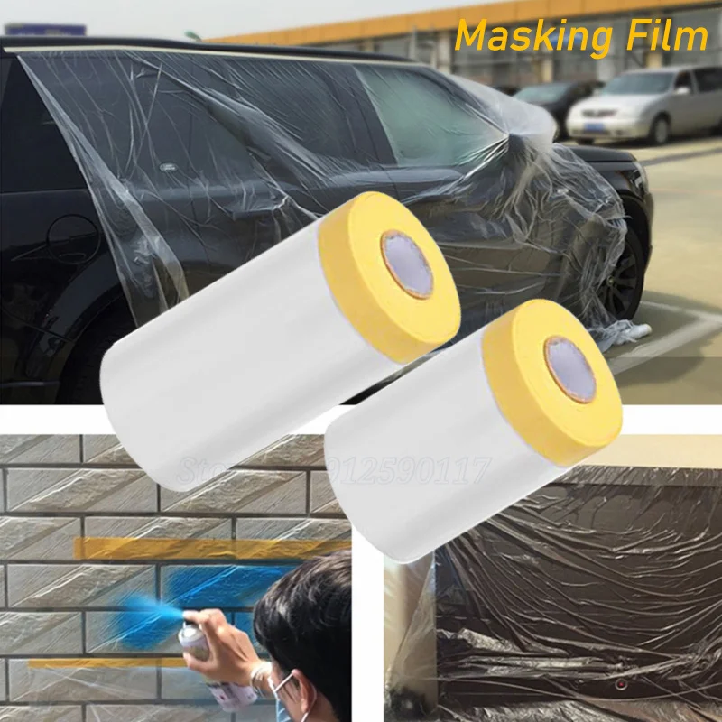 55/110cm 20 Meters No Trace Plastic Car Spray Paint Textured Paper ...