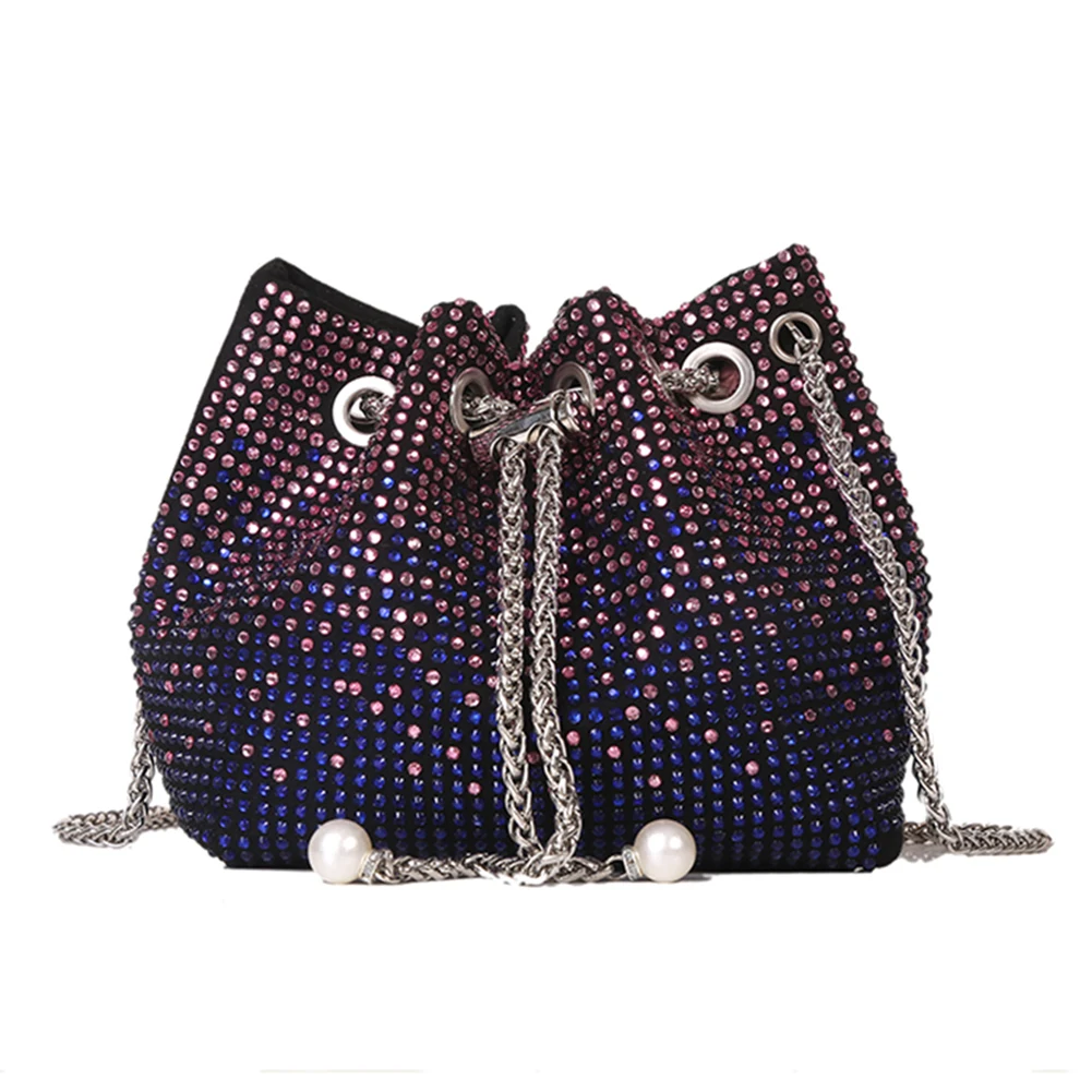 Diamonds-Bucket-Bag-Chain-Shoulder-Bags-for-Women-Luxury-Designer-Shiny ...