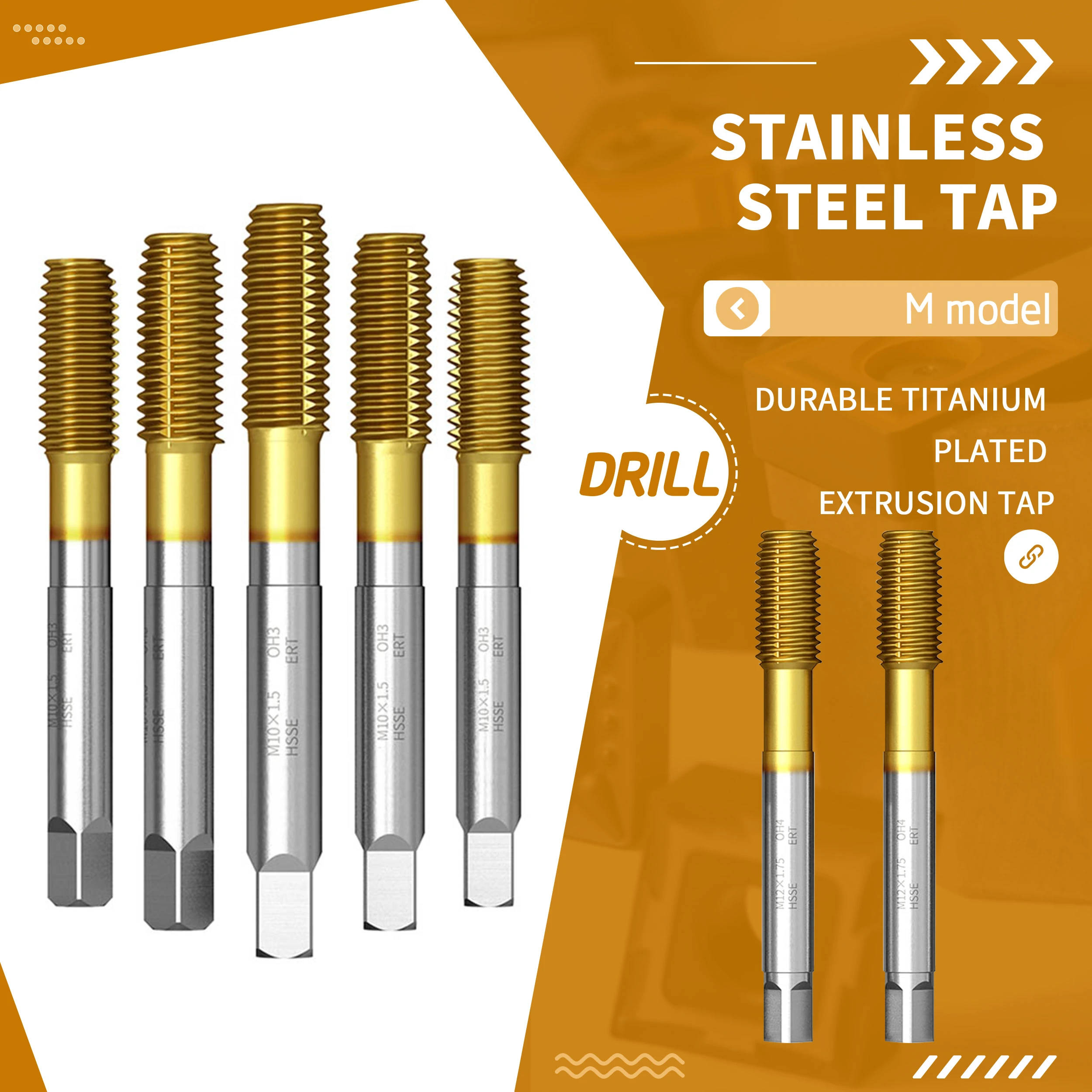 Durable Titanium-plated Extrusion Tap Cobalt-containing Machine ...