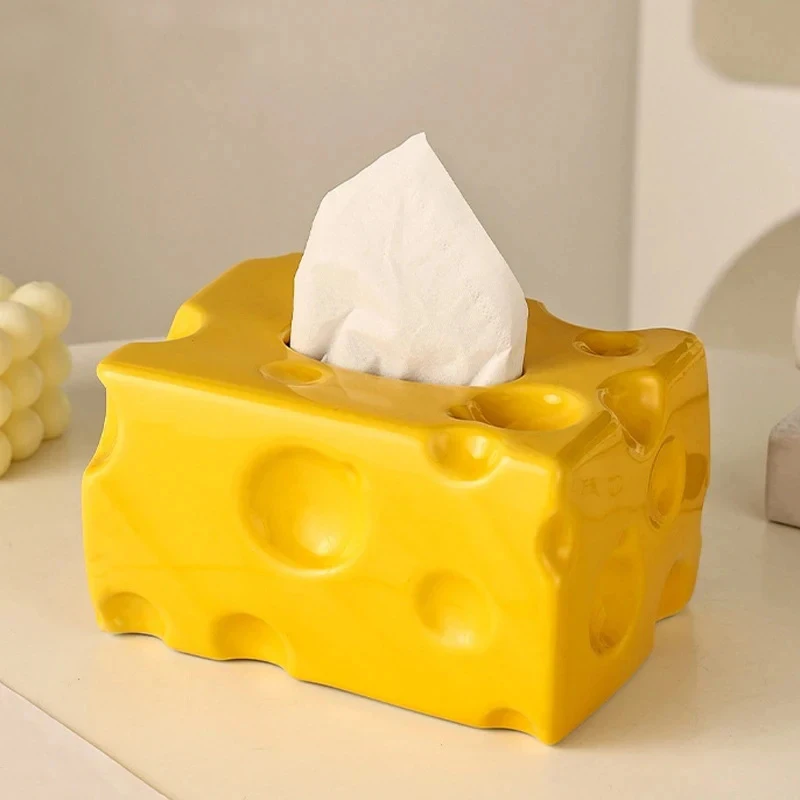Creative Cheese Tissue Box Holder Simple Plastic Dryer Tissue Box ...