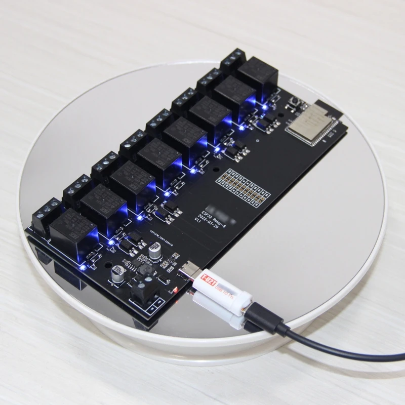 8 Channel 4MB Flash T-U2T IoT Downloader, WiFi and Bluetooth-Compatible Relay