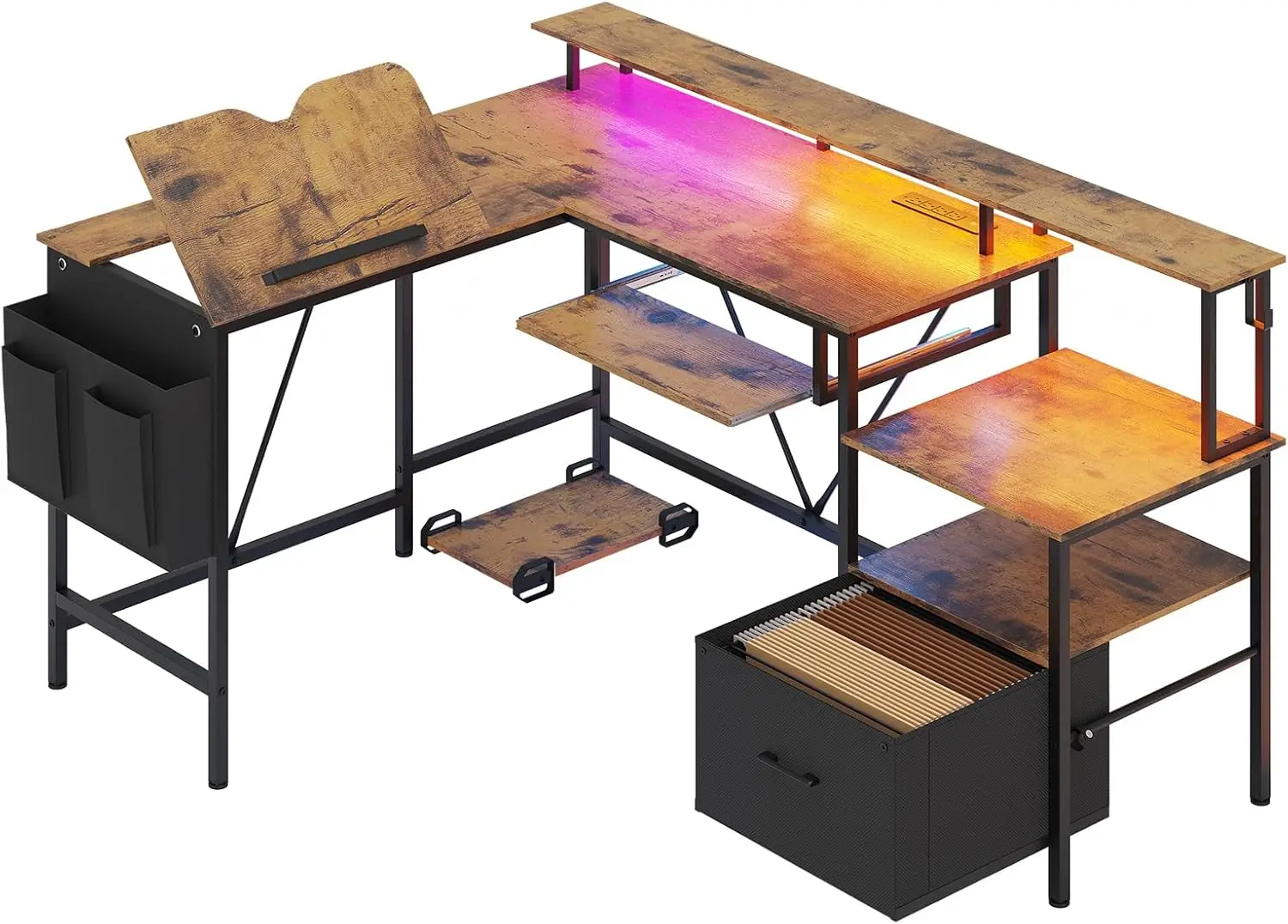 Tilted-Surface-Art-Studio-Table-Adjustable-Height-Drafting-Desk-Craft ...