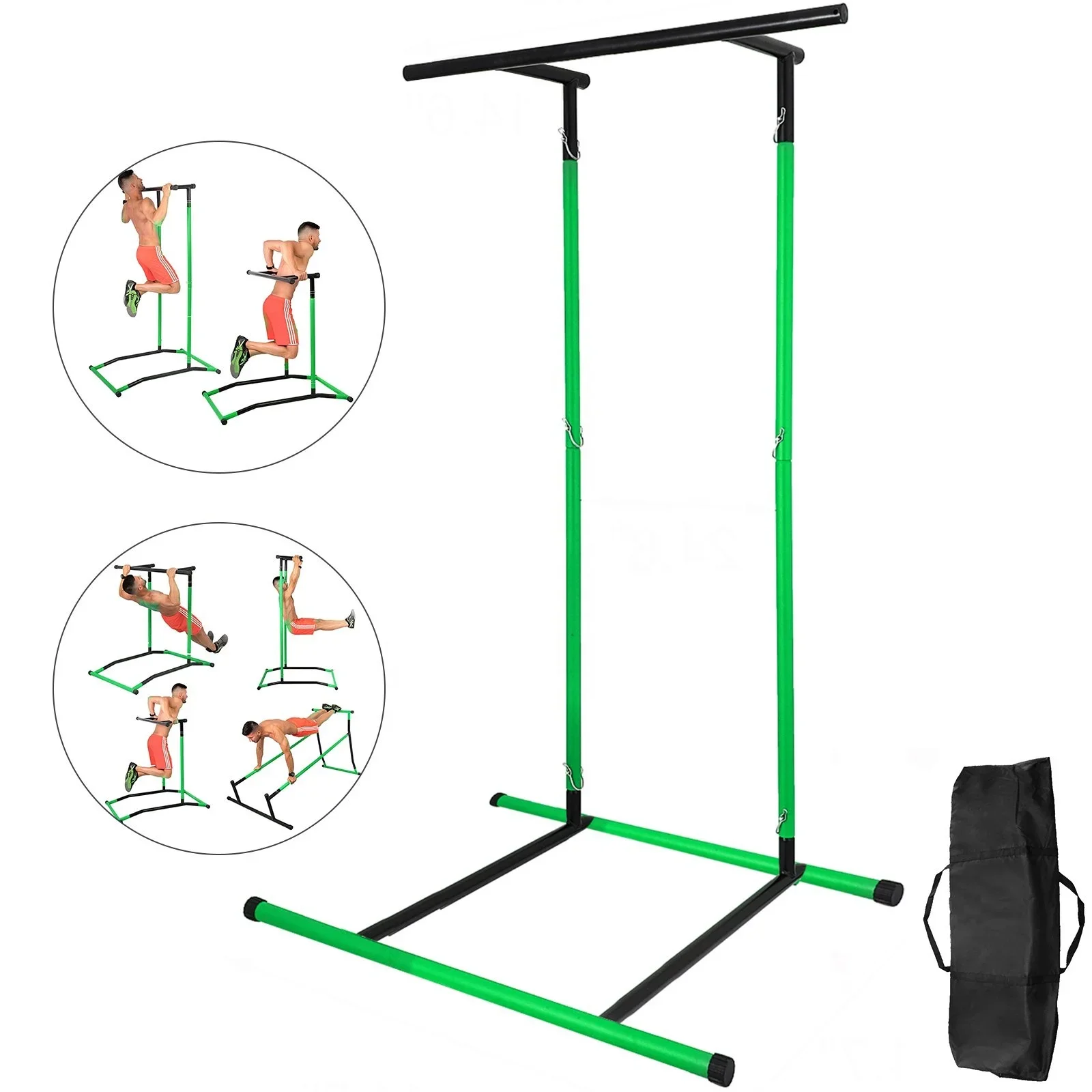 Pull-Up-Bar-Free-Standing-Dip-Station-Portable-Power-Tower-Multi ...