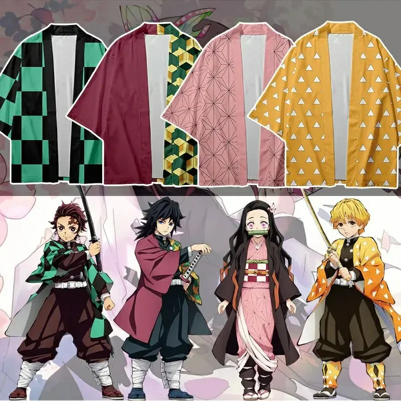 Anime-Demon-Slayer-Kimetsu-No-Yaiba-Tanjiro-Kamado-Cosplay-Cape-Costume ...