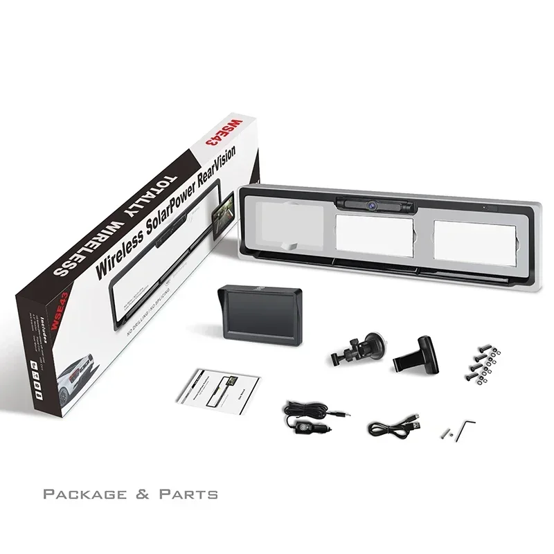 Wireless-License-Plate-Solar-Battery-Car-Wireless-Reversing-Aid-for ...