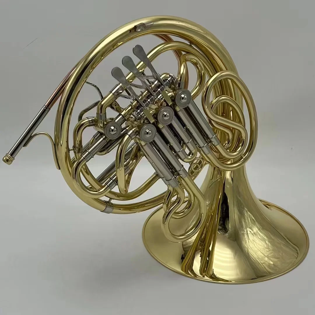 4-teclas-Bb-F-Double-Bach-bocina-francesa-de-lat-n-color-dorado ...