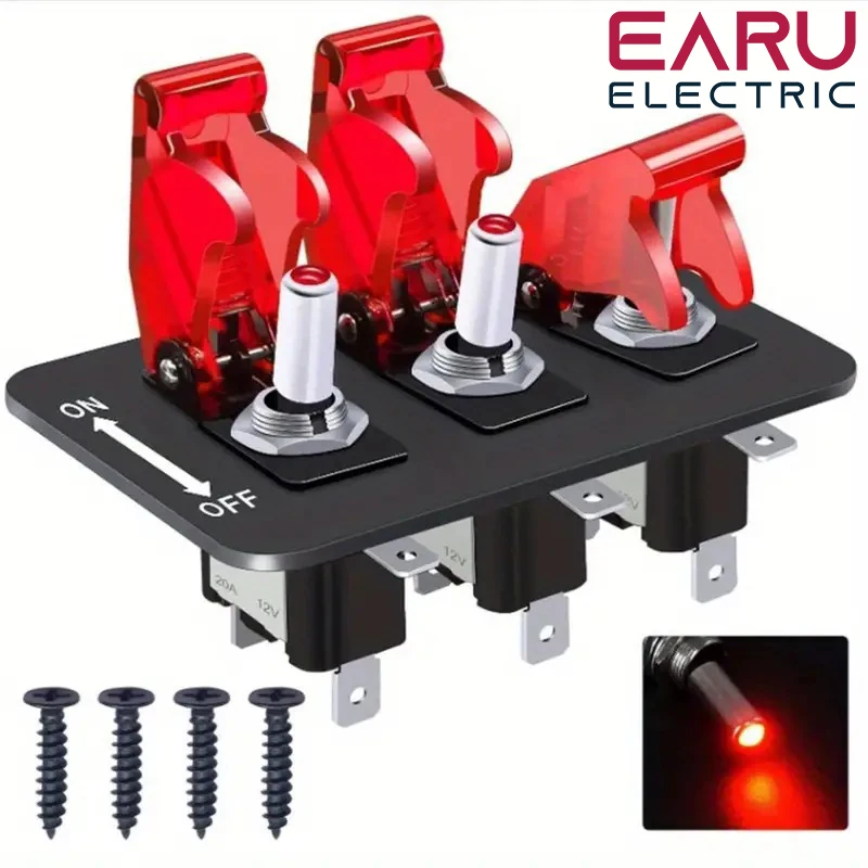 Racing-Car-Starter-Switch-Panel-Ignition-Start-Button-Toggle-Rocker ...