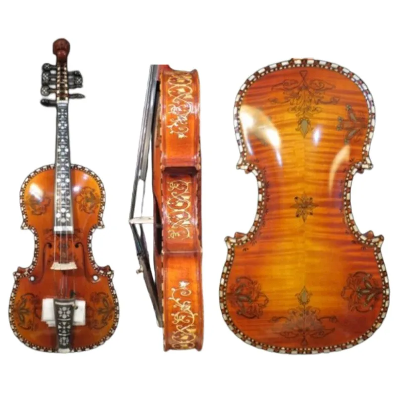 Deluxe Fancy Norwegian Fiddle 15 1/2" Viola (4*5) Of Professional ...