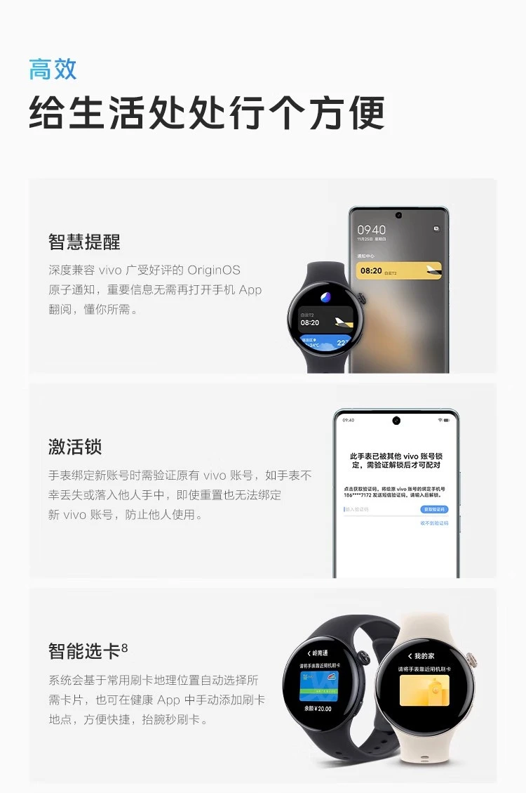 Original VIVO Watch 3 eSIM smartwatch : Gearbest