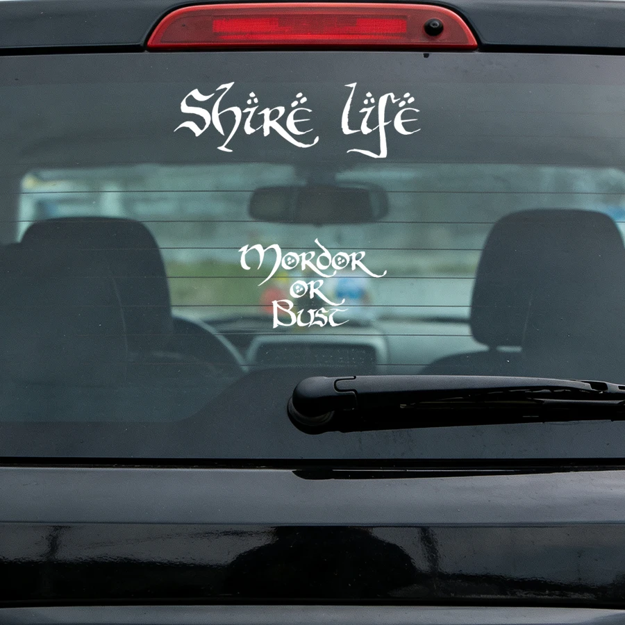 Tolkien Shire life Car Bumper Decals Middle Earth Vinyl Windshield ...