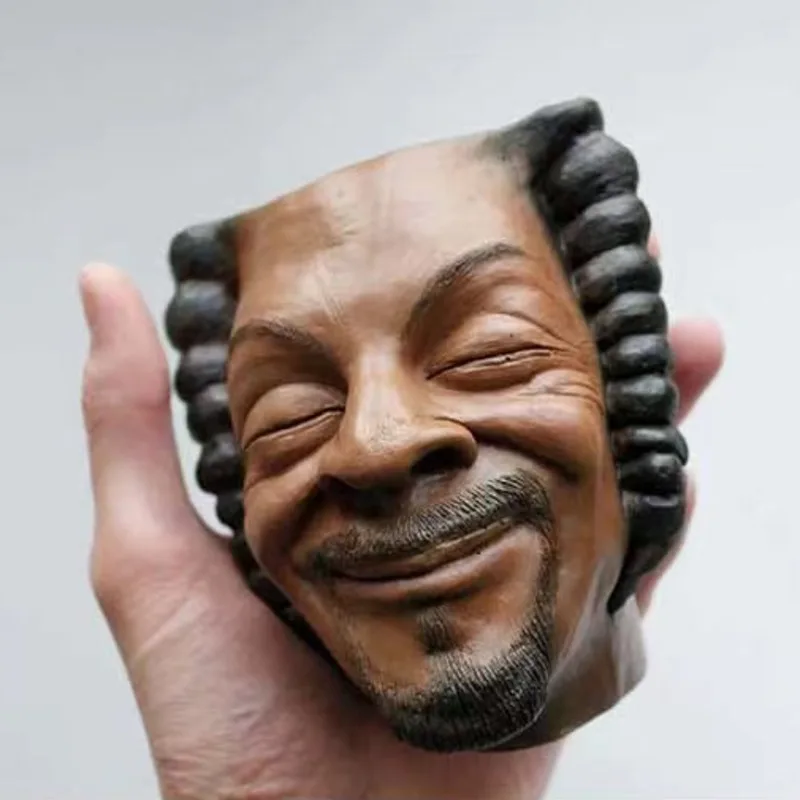 Rapper-Snoop-Dogg-Flower-Pot-Human-Face-Vase-Man-Human-Smile-Face ...