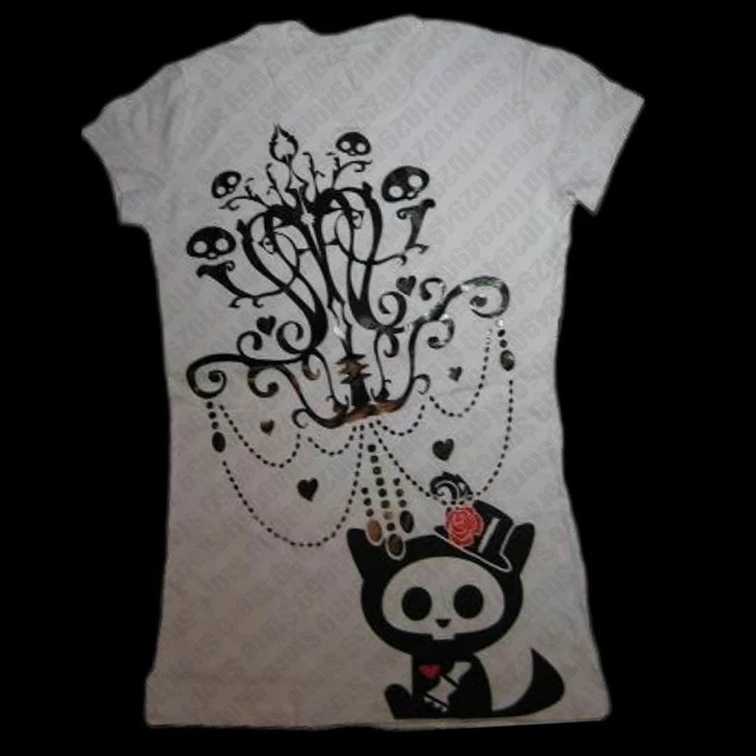 Y2k Punk Style Tops Vintage Clothes Aesthetic Print Cute Grunge Crop ...