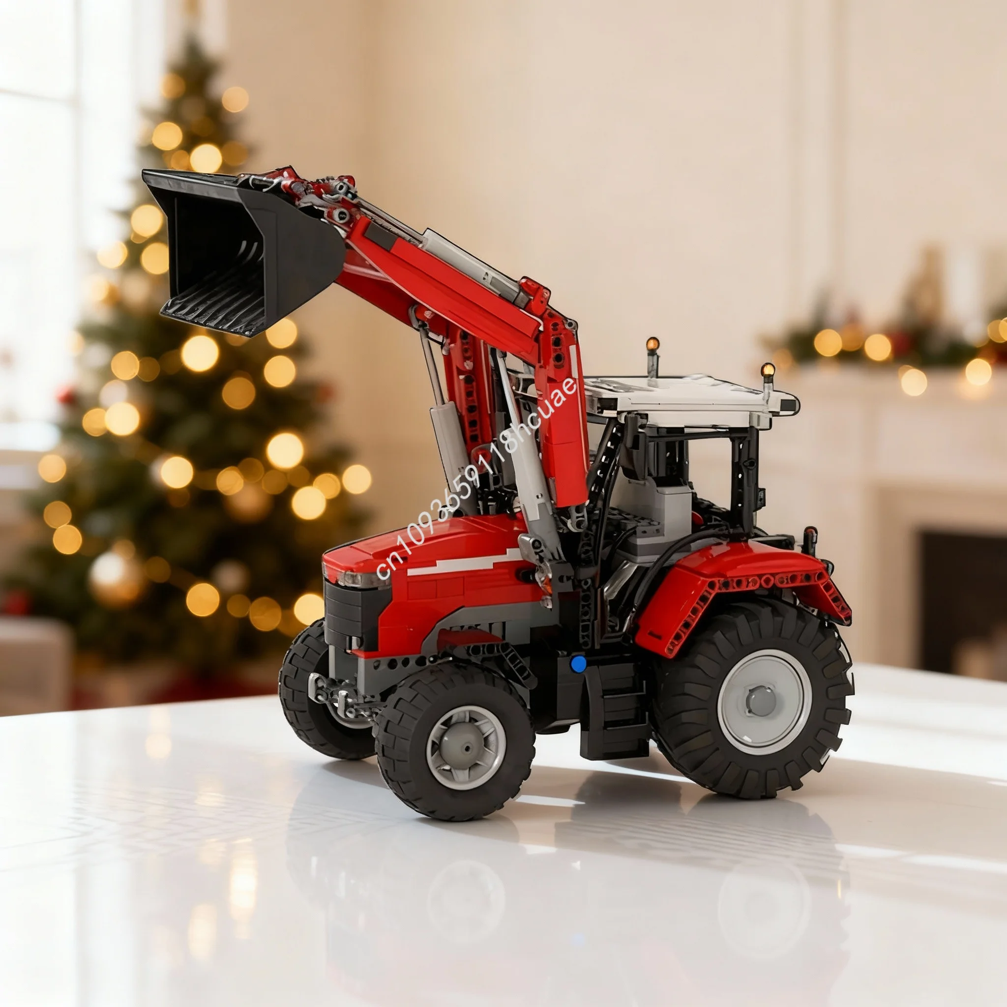1324pcs MOC Massey Ferguson Front End Loader Technical Model Building ...