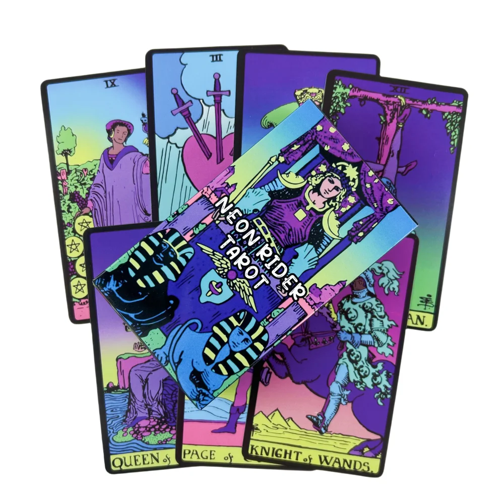 Neon-Rider-Tarot-Cards-Game-After-Divination-Deck-English-Versions ...