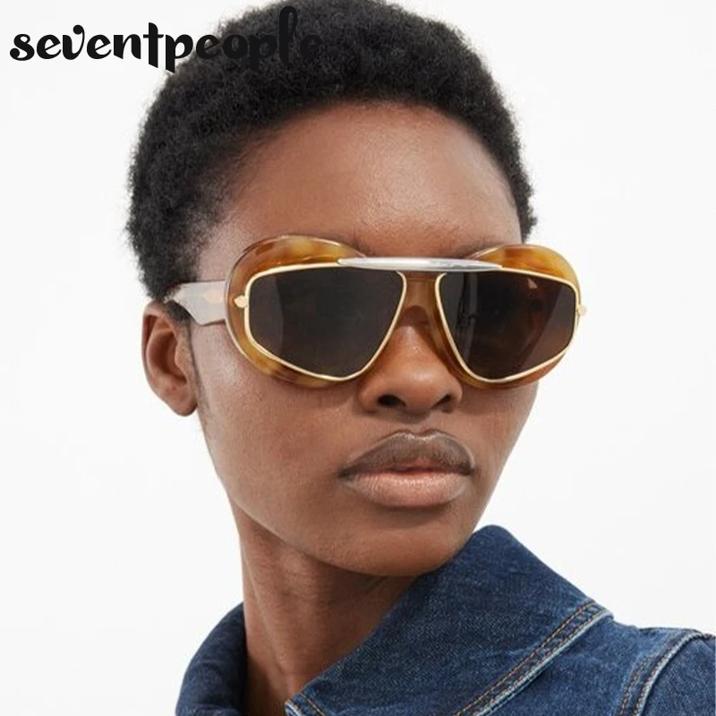 Double-Frame-Geometric-Sunglasses-Women-2024-Luxury-Brand-Designer ...