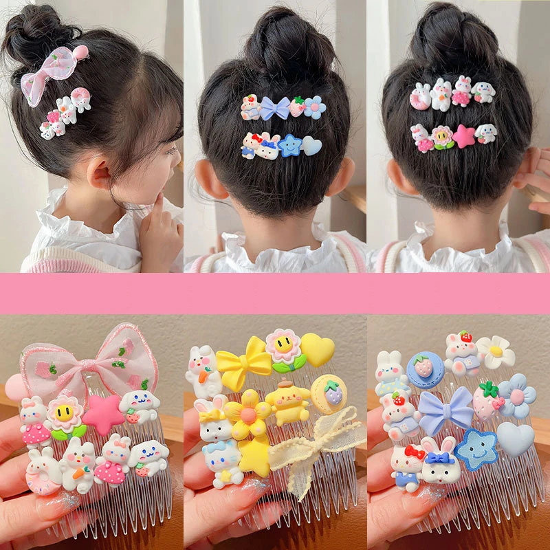 Cartoon-Hair-clips-for-girls-back-spoon-hair-comb-side-hair-pins-hair ...