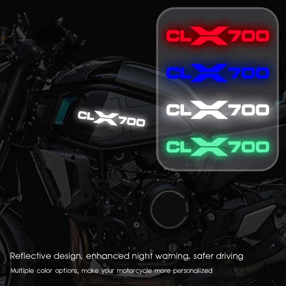 2PCS/SET CLX700 Logo Motorcycle Sticker, Decal for Auto Moto Body ...