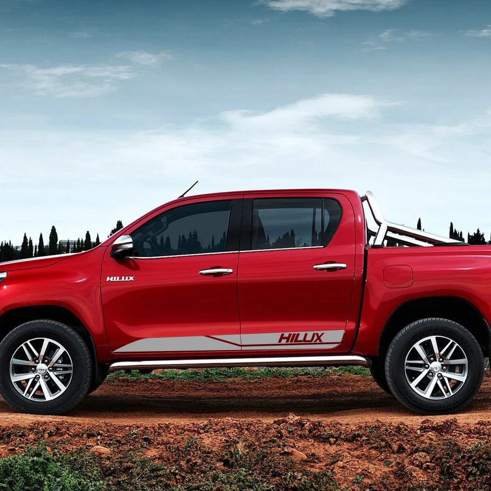 2Pcs-New-Truck-Vinyl-Film-Car-Door-Side-Stickers-for-Toyota-Hilux-Revo ...