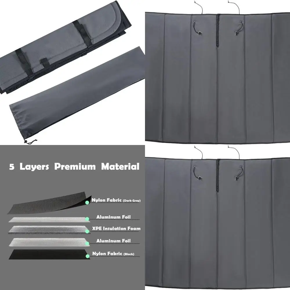 Dark Gray Insulated Windshield Window Cover for 2007-2025 Sprinter NCV3 ...