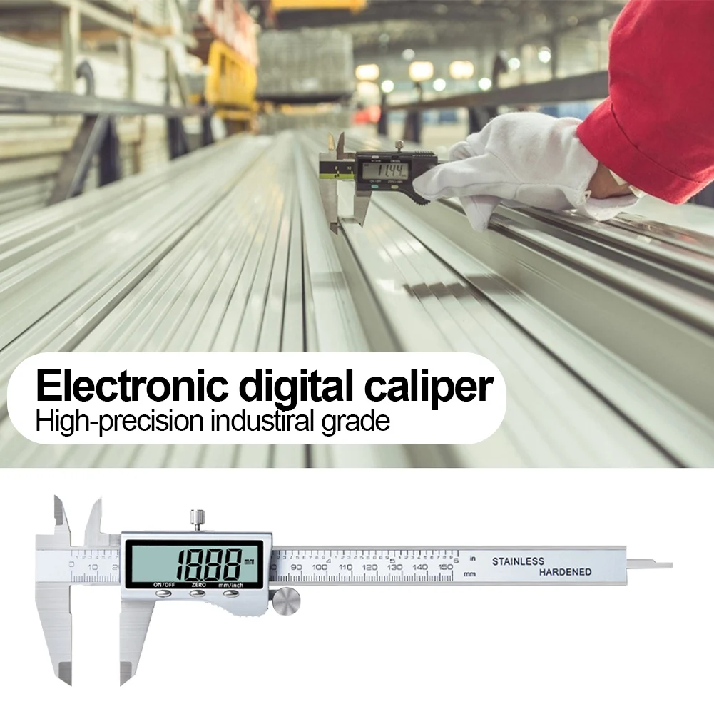 150mm-Digital-Vernier-Caliper-Stainless-Steel-Depth-Measuring-Tool-with ...