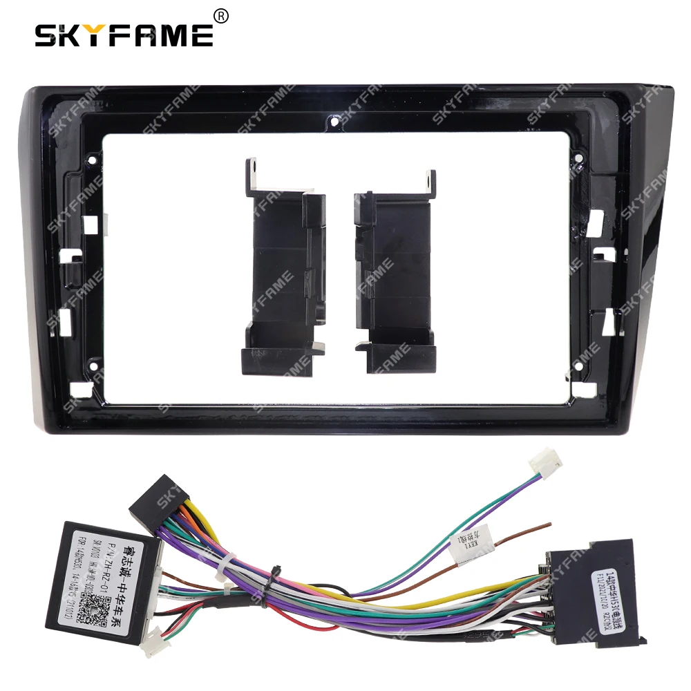 SKYFAME Car Frame Fascia Adapter Canbus Box Decoder Android Radio Audio Dash Fitting Panel Kit ...