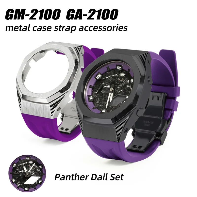 New-GA-2100-GM-2100-Mod-Kit-Metal-Case-Bezel-for-Caiso-Oak-GA-2110 ...