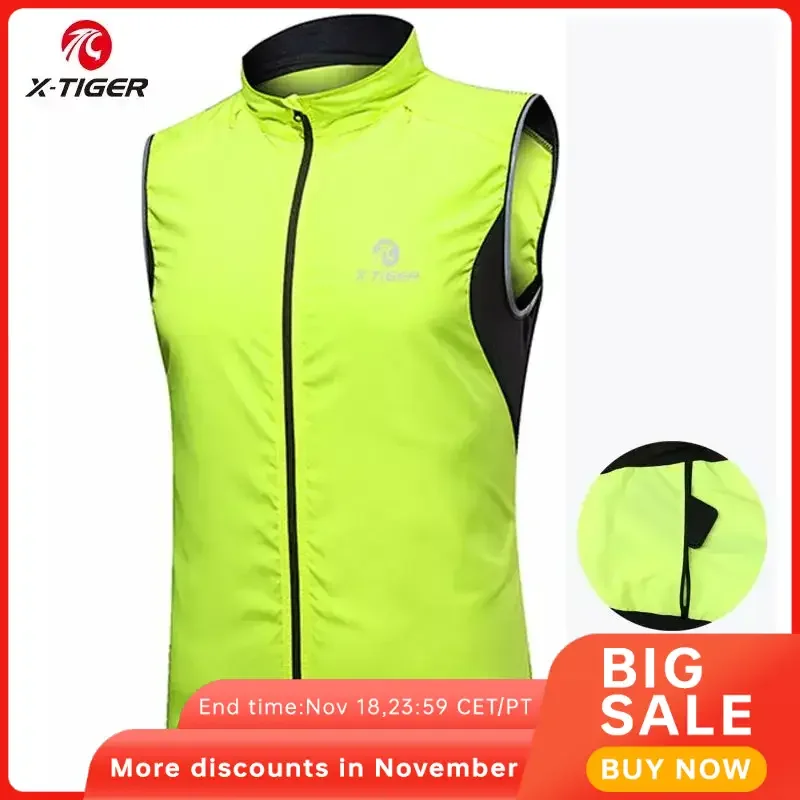 X-TIGER-Cycling-Jacket-Windproof-MTB-Bike-Jacket-Vest-Outdoor-Cycling-Windbreaker-Sleeveless ...