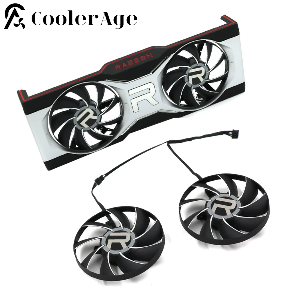 For AMD RADEON RX 6700 XT FE Video Card Fan with Shell RX6700XT ...