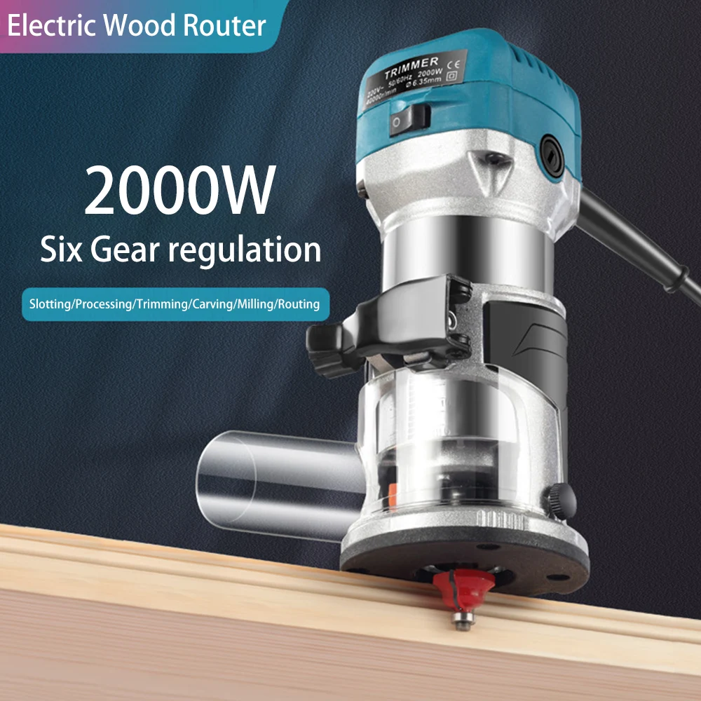 2000W-Router-Wood-220V-Electric-Trimmer-Woodworking-Milling-Machine ...