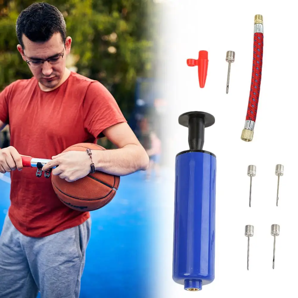 Bicycle Tire Type Ball Pump Small 6 inch Air Inflator w/Gas Needle ...