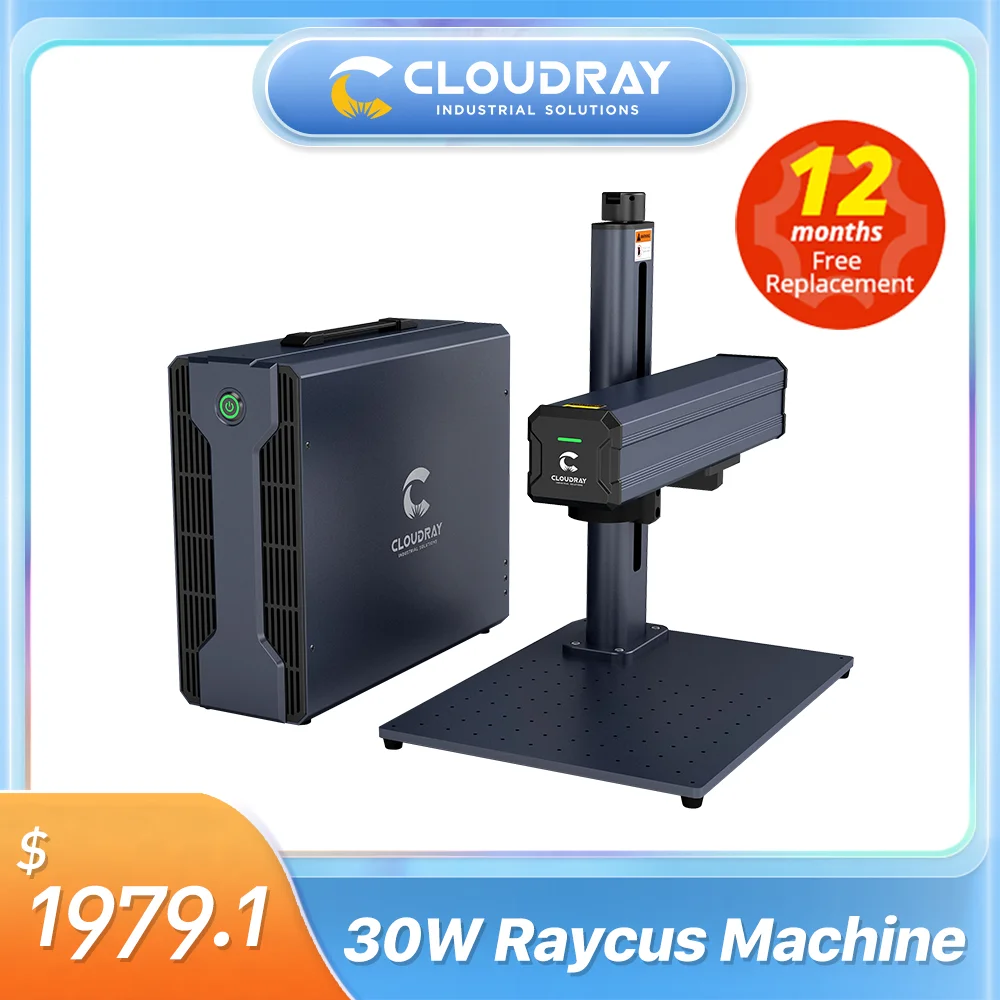 Cloudray-30W-Raycus-Fiber-Laser-Marking-Machine-For-Cutting-Jewelry ...
