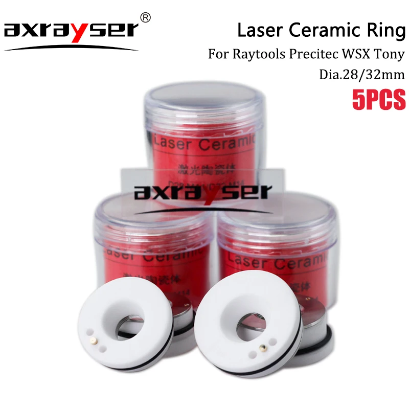 5pcs Raytools Fiber Laser Ceramic Ring D32&D28 For Bodor/Han's/HSG ...