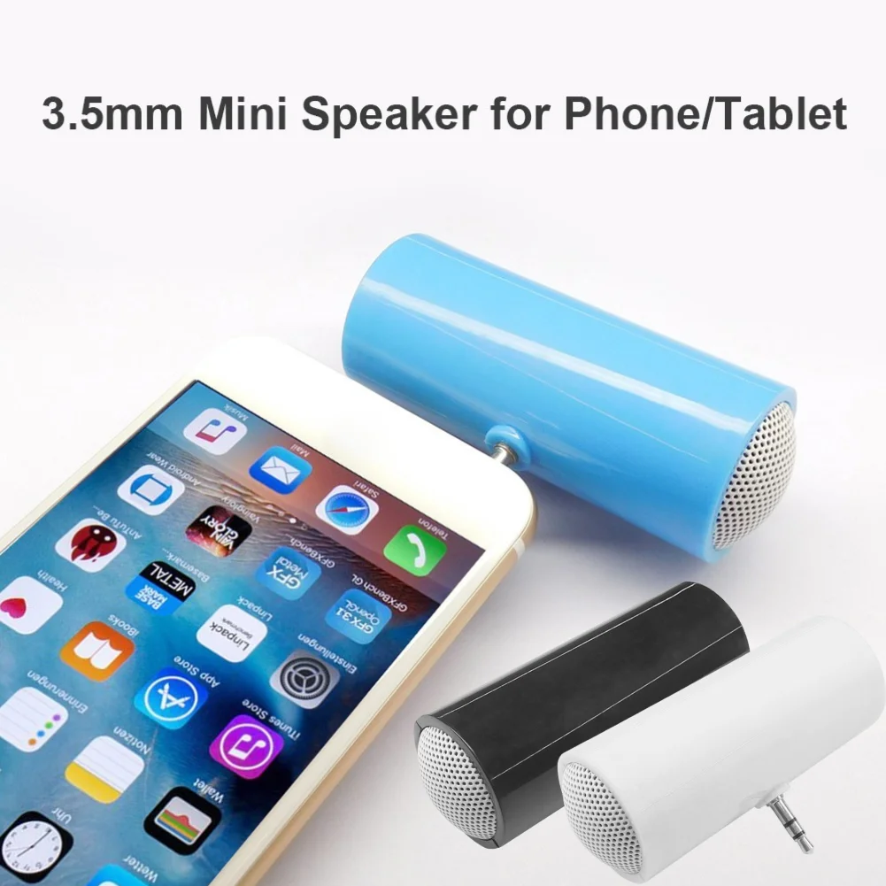 Mini Portable Speaker 3.5mm AUX Audio Interface Plug and Play Line-in ...