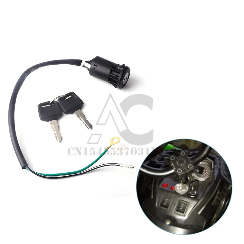 2 Wire Ignition Key Switch For 2 Stroke 47cc 49cc Mini Dirt Pocket Bike ...