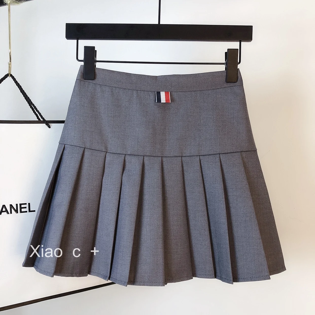 Jupe,Jupe plissée demi-longueur pour femme, matériel de costume, jupe ...
