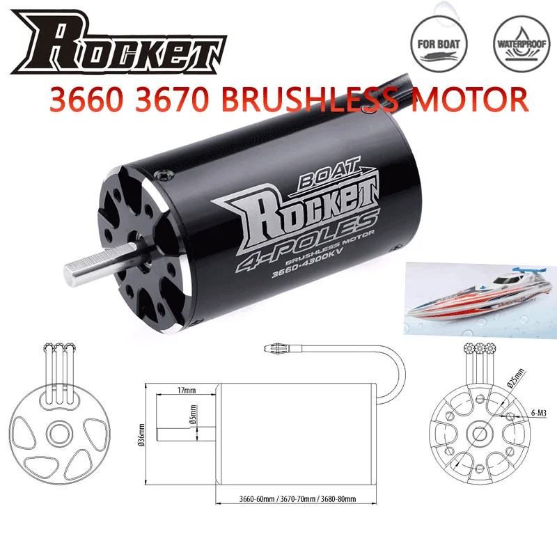 SURPASS-HOBBY-Rocket-RC-3660-3670-1850KV-2280KV-2600KV-4-Poles ...