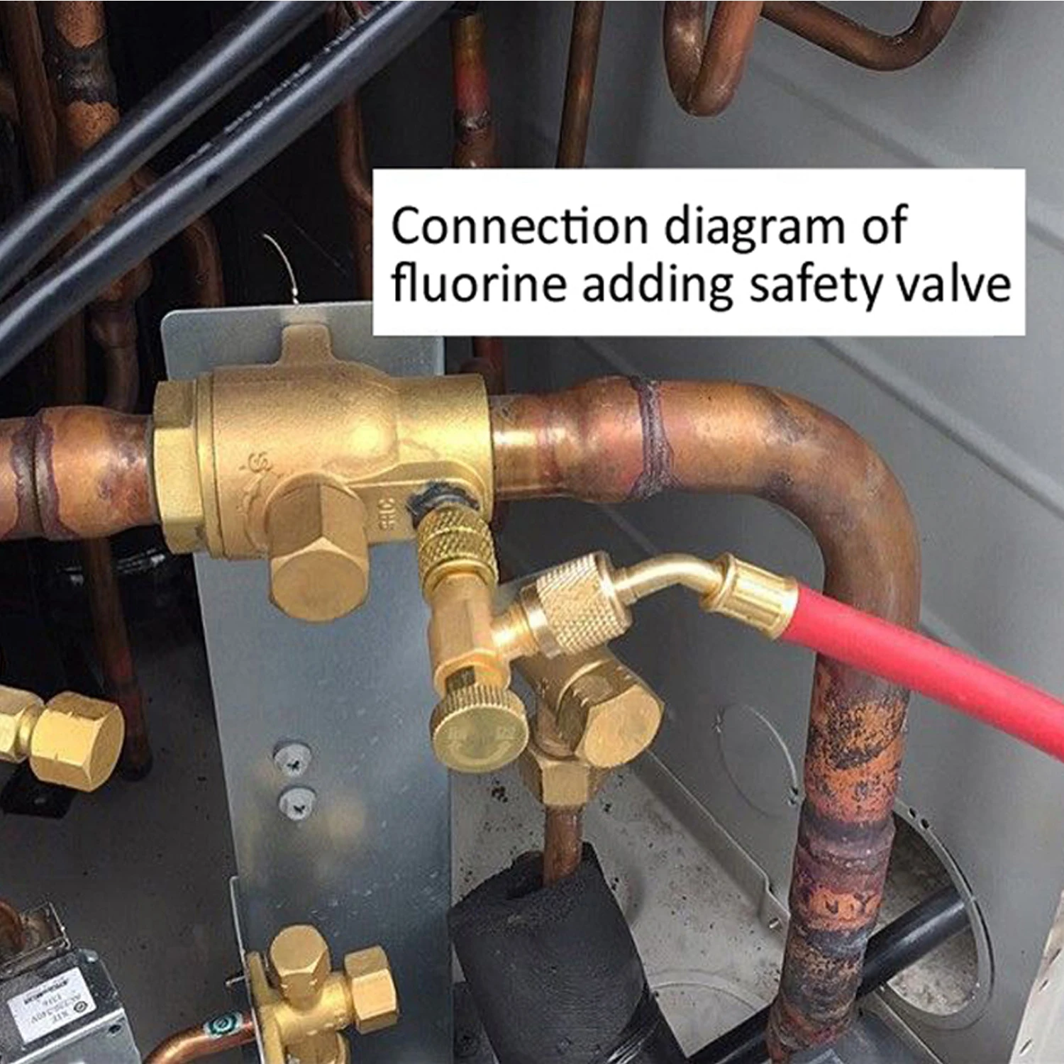 Generic Liquid Safety Valve R410a R22 Air Conditioning Refrigerant 1/4 ...