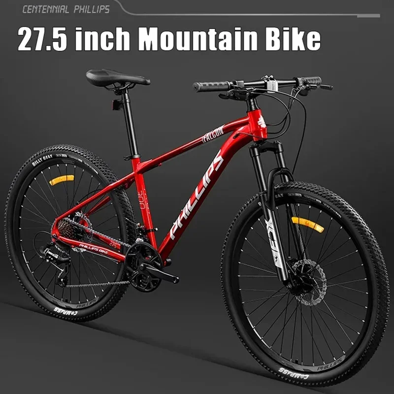 27-5-inch-Mountain-Bike-dual-disc-brake-mtb-high-carbon-steel-frame ...