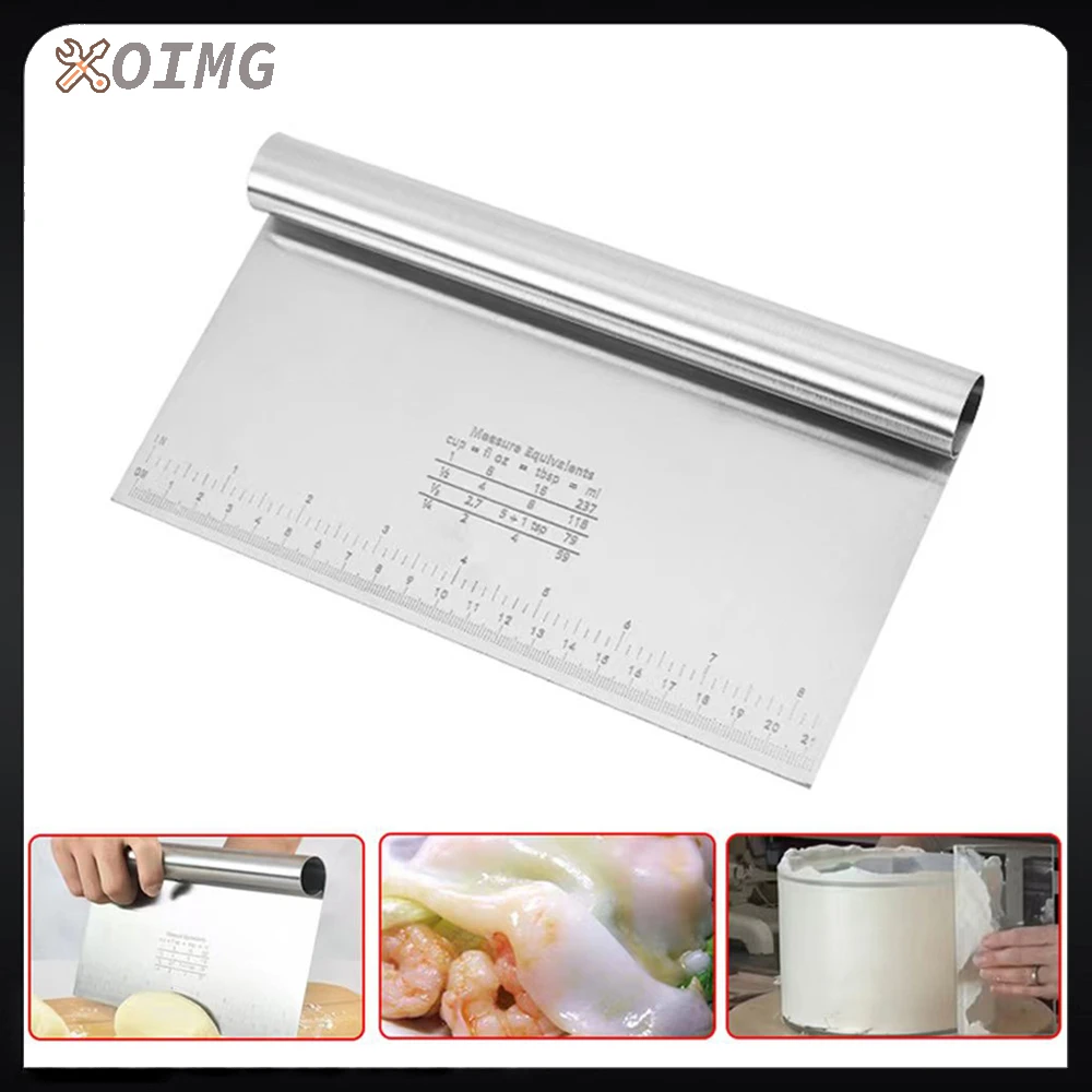 Stainless Steel Cake Scraper Noodle Knife Pastry Spatula Cake Dough ...