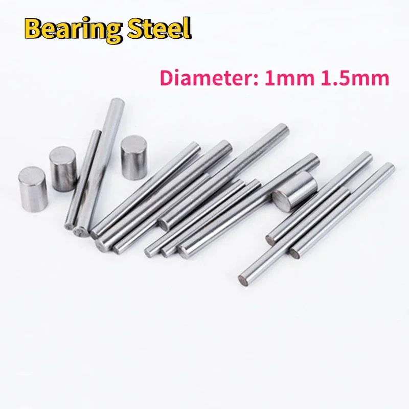 50-100pcs Bearing Steel Hard Shaft Needle Roller Dia.1mm 1.5mm Bearing ...