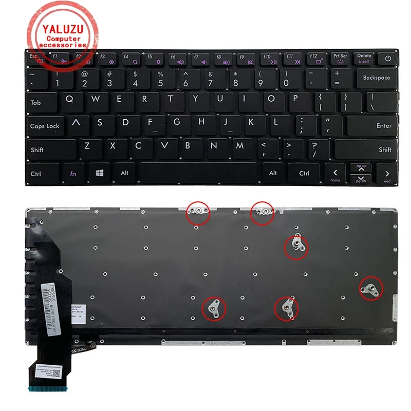 US-English-NEW-Laptop-Keyboard-For-AVITA-PURA-V14-NS14A6-DK284-1-DK285 ...