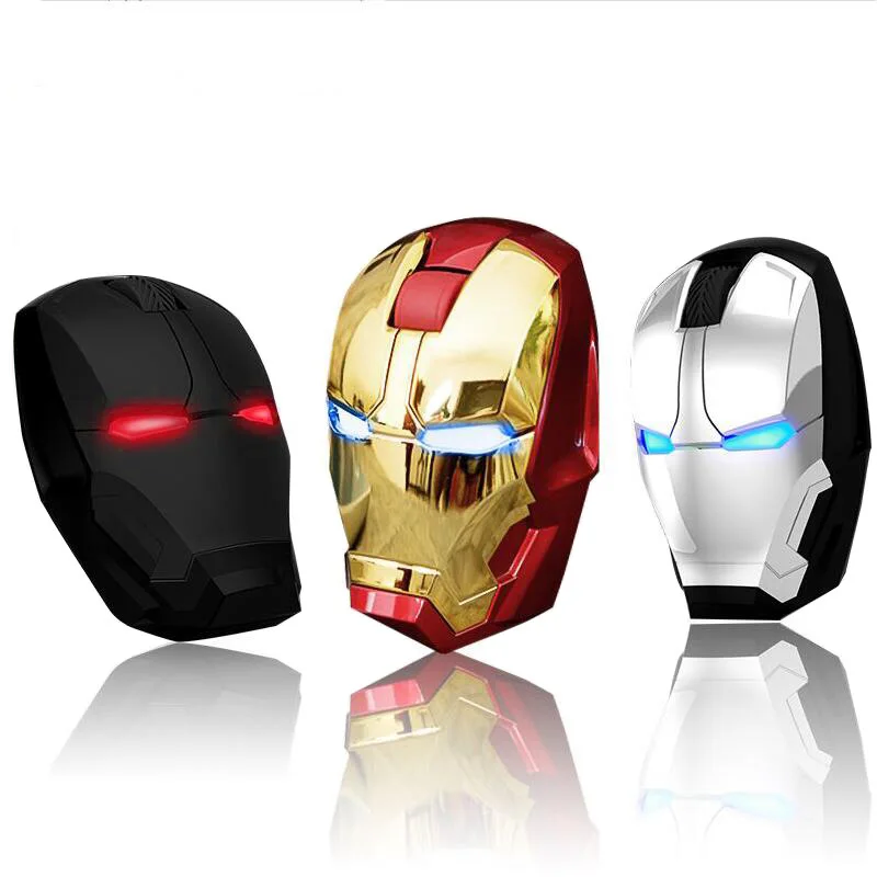 Cool-Wireless-Iron-Man-Mouse-Mice-Ergonomic-2-4g-Portable-Mobile ...