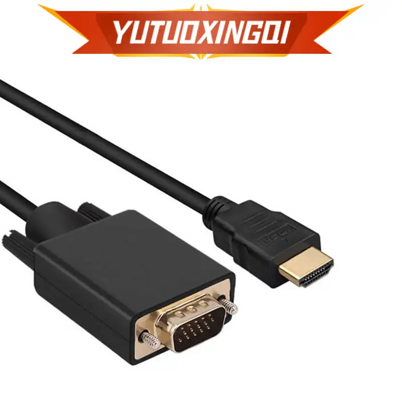 HDMI-To-VGA-Adapter-Cable-1-8m-High-definition-Video-1080P-For-Standard ...