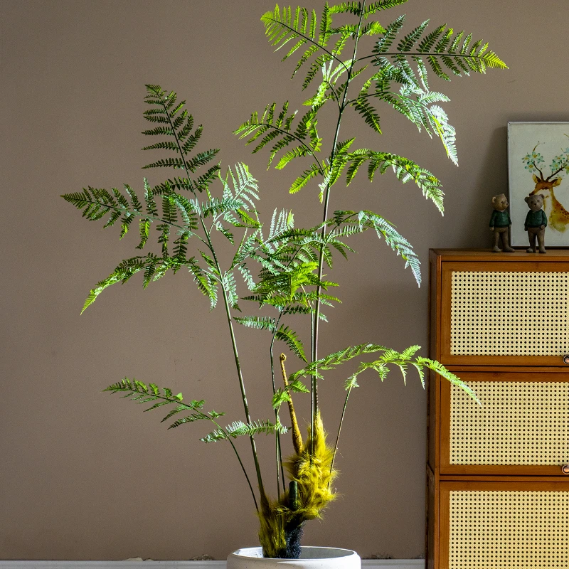 High-End-Affordable-Luxury-Bionic-Green-Plant-Indoor-Monkey-Head-Fern ...