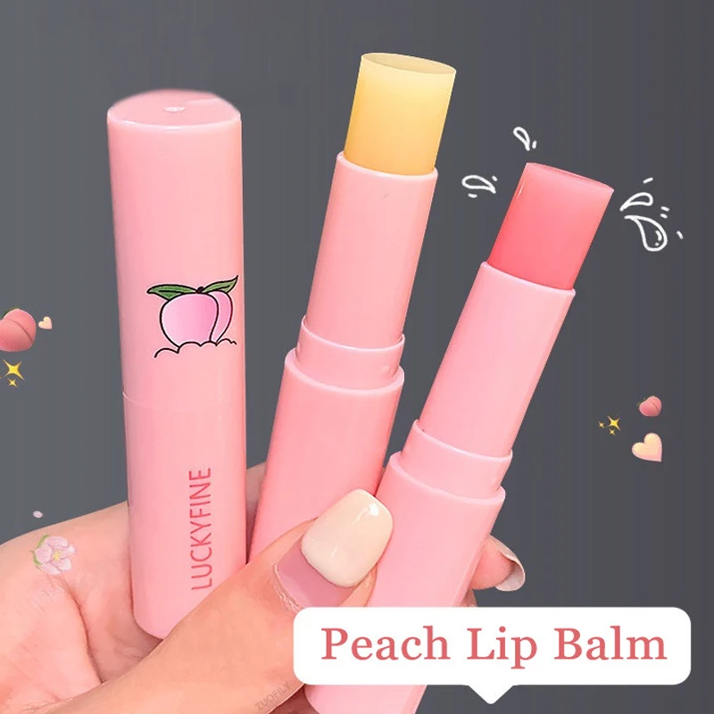 Bálsamo labial de melocotón Natural hidratante, barra de labios de ...